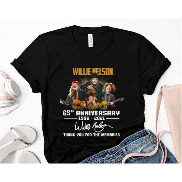 Shirts | Willie Nelson Shirt Merch 65th Anniversary 1956 221 1 Shirt ...